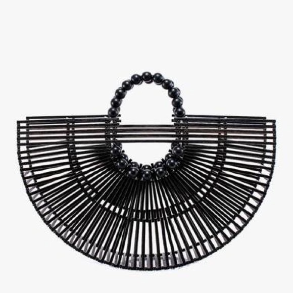cult gaia | Bags | Cult Gaia Fan Ark Bamboo Bag In Black | Poshmark